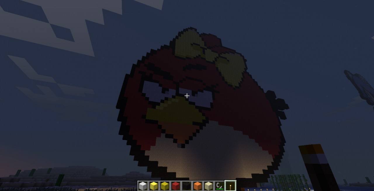 Female red angry bird Minecraft Map